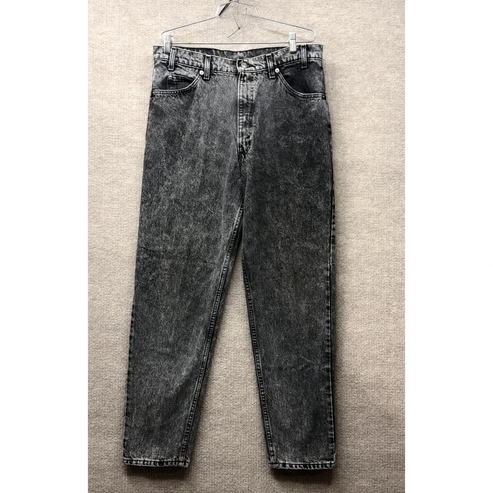 Levi's | Jeans | Levis 55 Jeans Mens 36x30 Gray Acid Wash Denim Relaxed ...